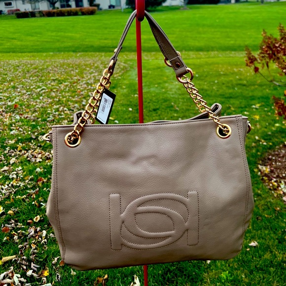 bebe | Bags | Nwt Bebe Gorgeous Taupe Lara Shopper Large Shoulder Bag ...
